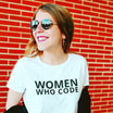 "Women Who Code" empowering t-shirt | DevHero